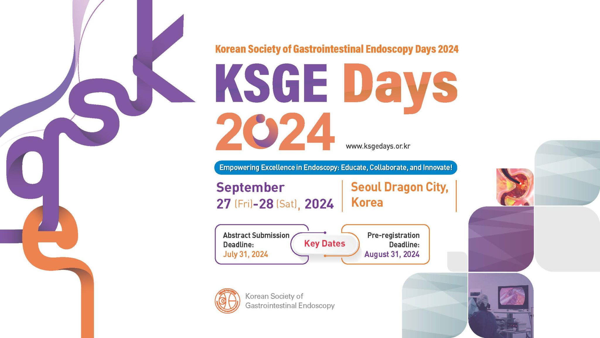 KSGE Days 2024のご案内（演題募集〆切：8月15日まで延長されました） | 日本消化器内視鏡学会